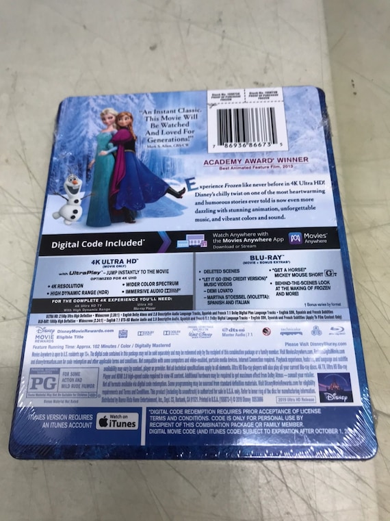 Frozen Blu Ray Steelbook