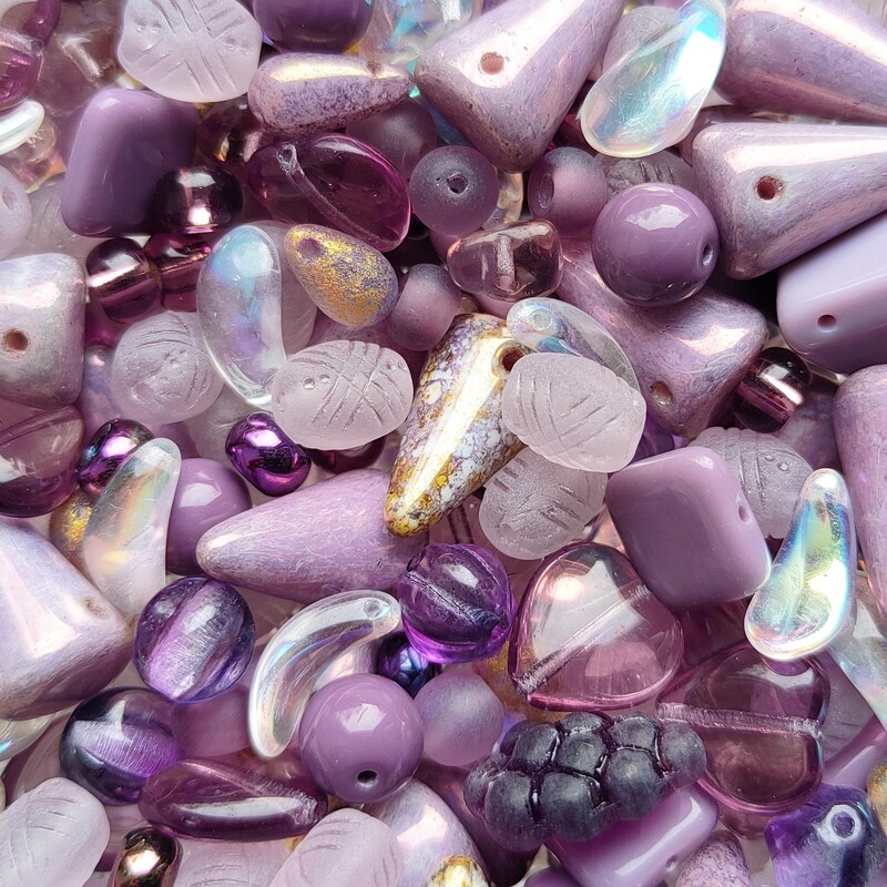 Purple Beads - Etsy