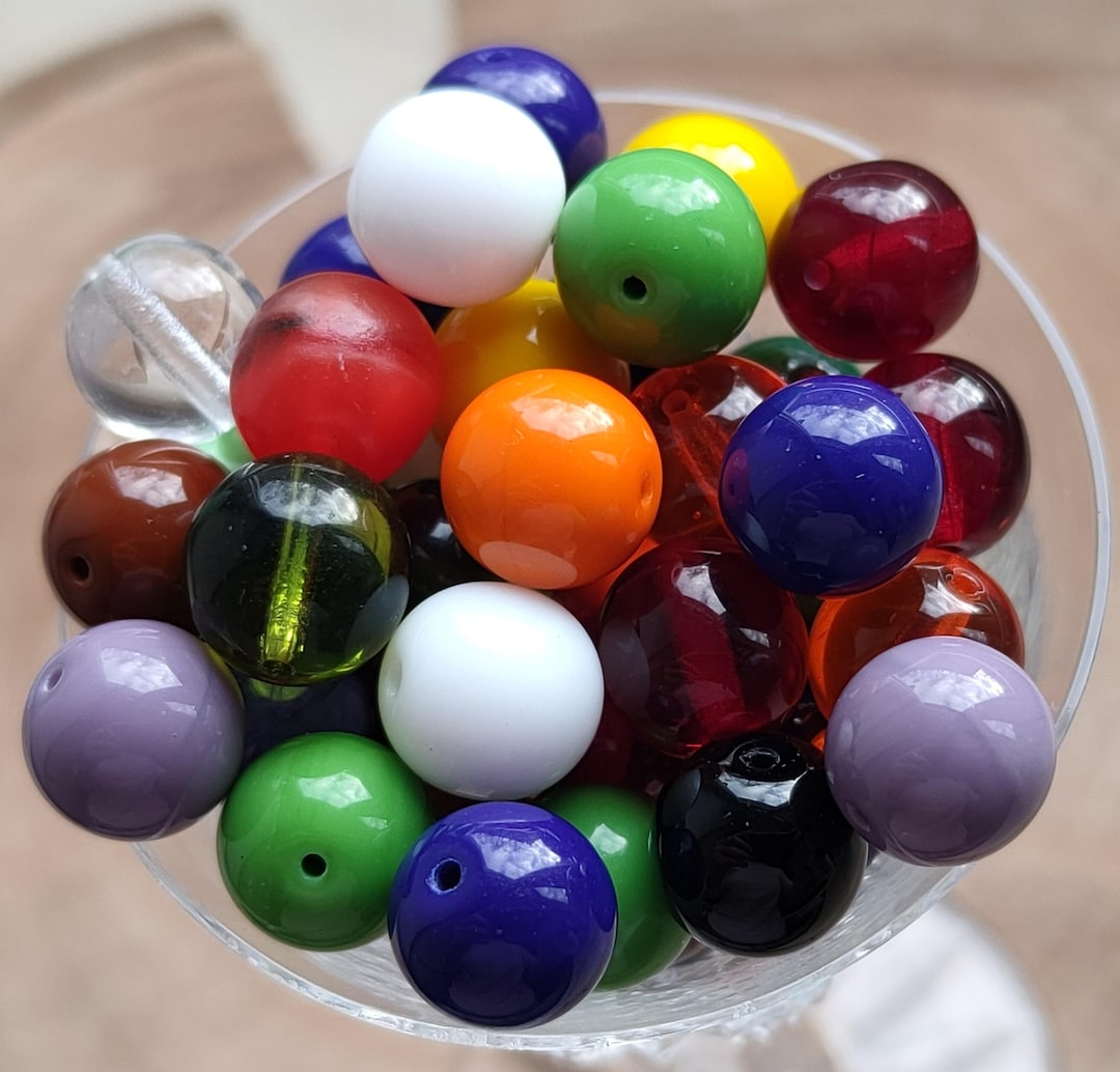 10mm Czech Glass Bead Mix, Round Soup Beads, Bohemian Craft Beads - Etsy