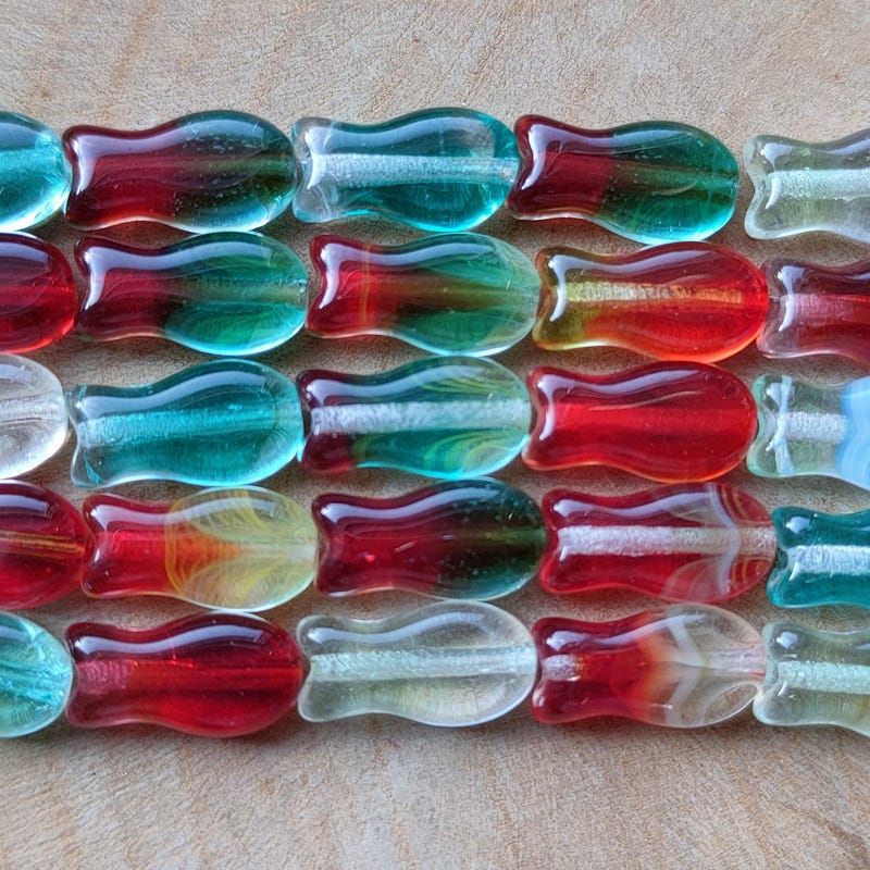 Glass Fish Beads - Etsy