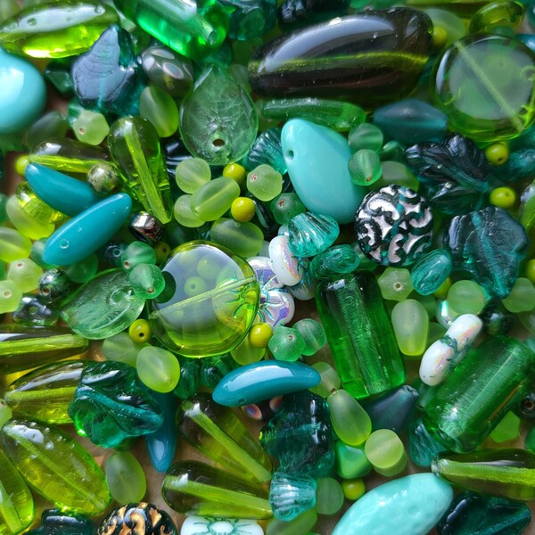 Green Beads - Etsy