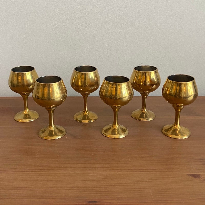 Brass Goblet - Etsy