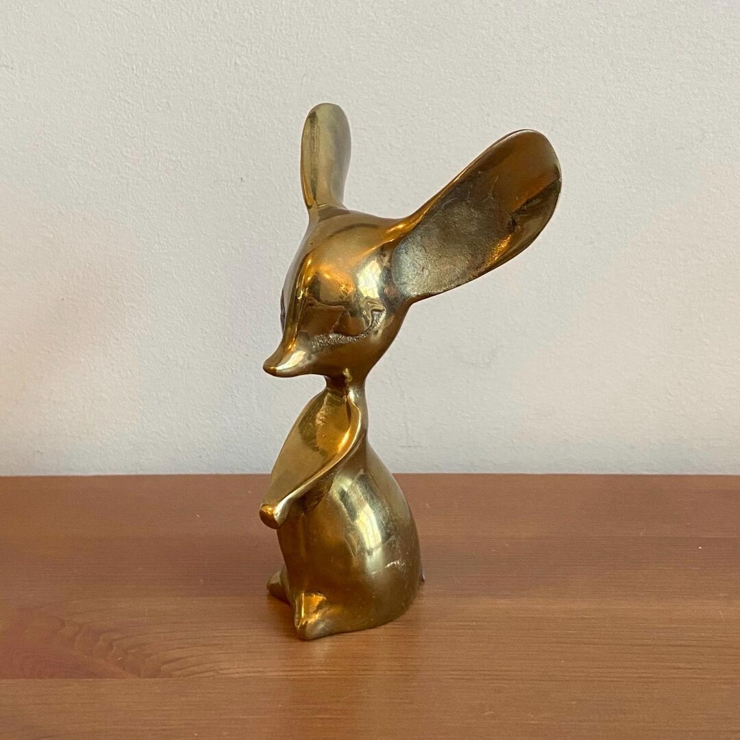 Vintage Brass Mouse Figure 5 Tall Missing Tail Retro Shelf Decor - Etsy