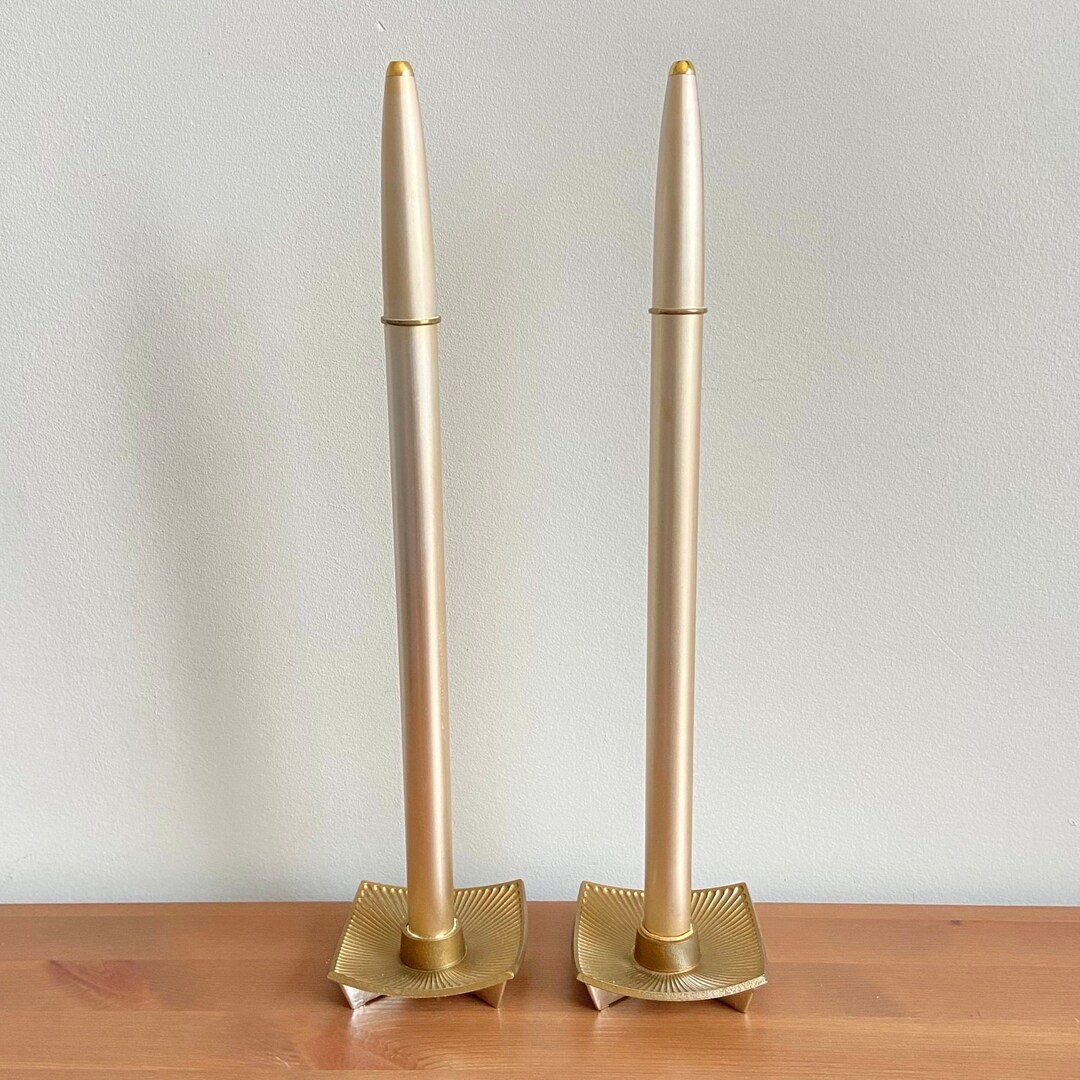 Vintage MCM Gold Ronson Stardust Varaflame Butane Candles With Original ...