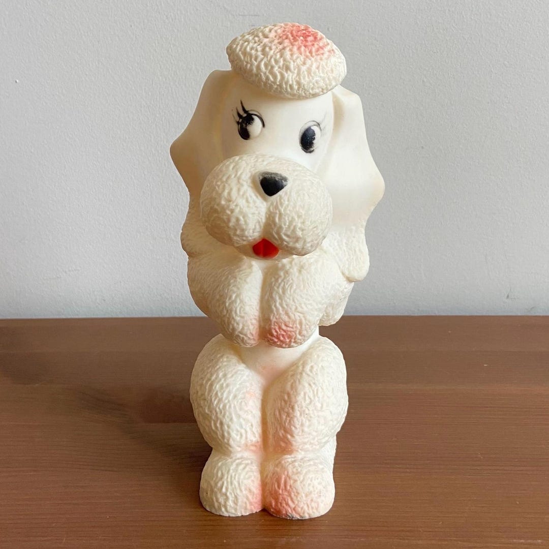 Vintage Moulded Latex Products Inc. Toy Poodle Toy - Retro Rubber Dog ...
