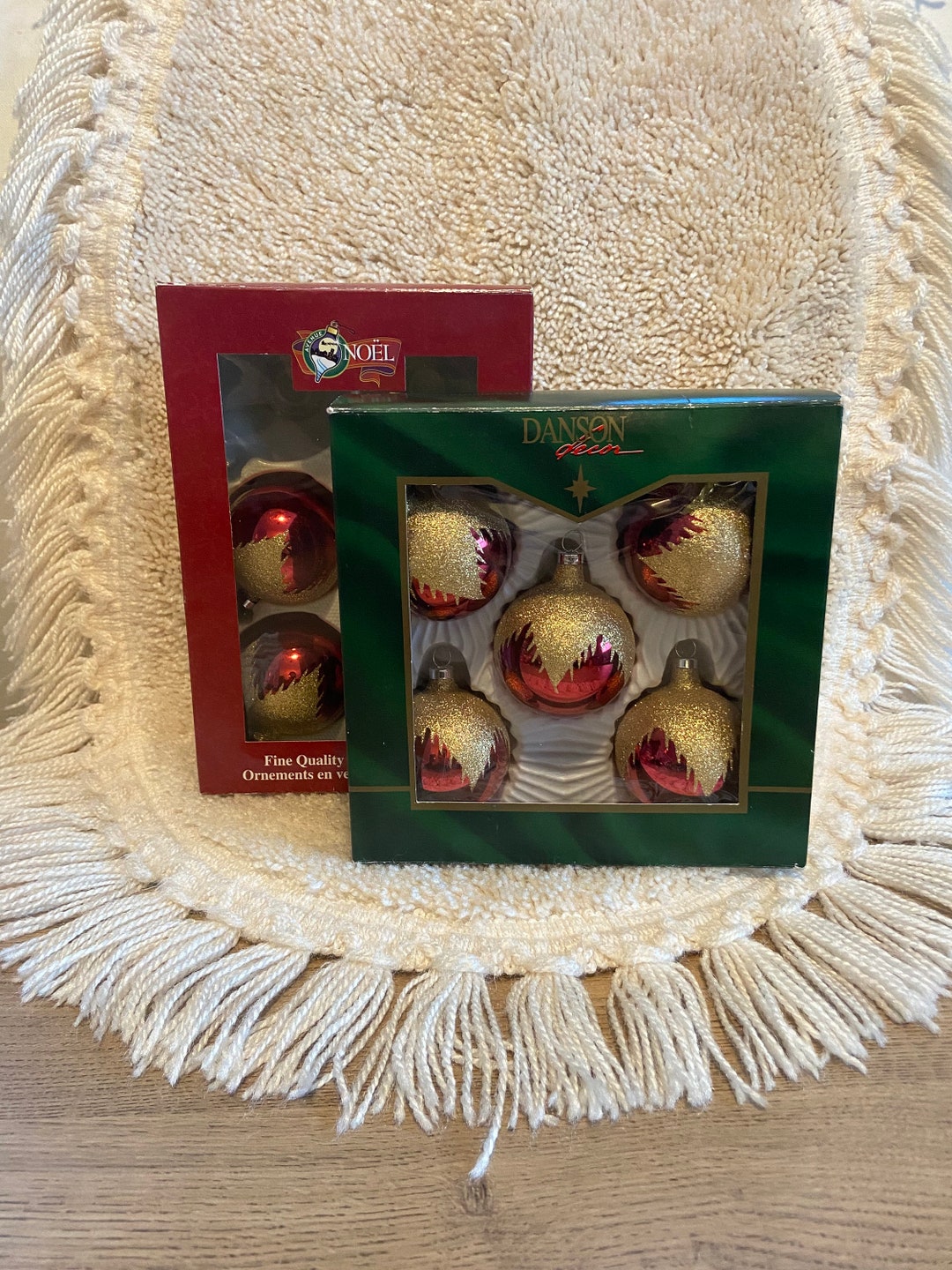 Set of 9 Vintage Danson Mercury Glass Christmas Tree Ornaments 1 ...