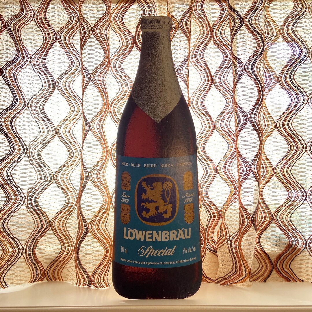 Vintage Lowenbrau Beer Cardboard Cut Out Stand up Vintage Promotional ...