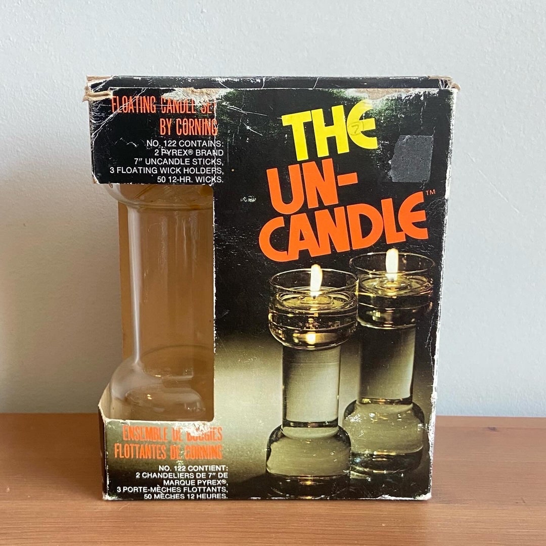 Vintage Pyrex Un-candle Set of 2 in the Box - Comes With Additional ...