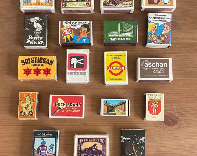 Vintage Swedish Match Boxes - All Are Empty - Etsy