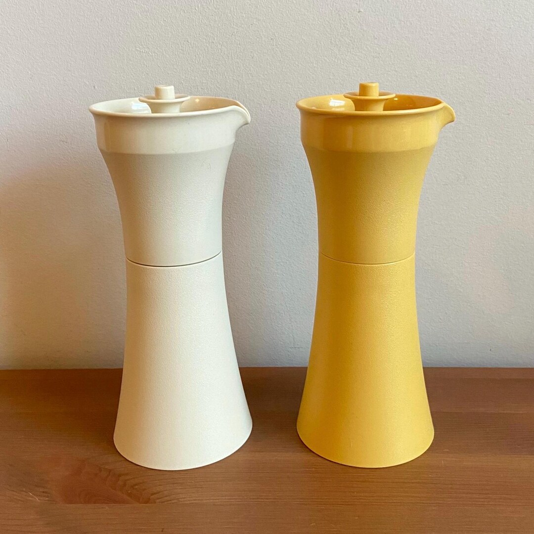 Vintage Tupperware Oil and Vinegar Cruet Set - Retro Mcm Kitchen Decor ...