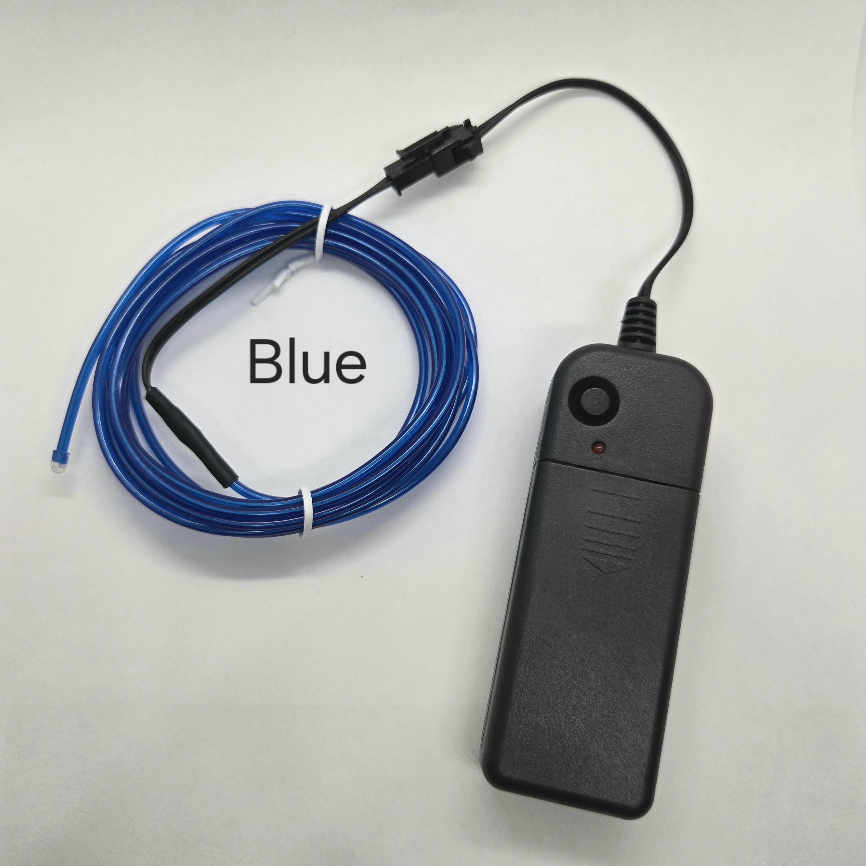 EL Light Wire (9FT) & Adapter - 8 Colors | Flexible Neon Flashing Light ...