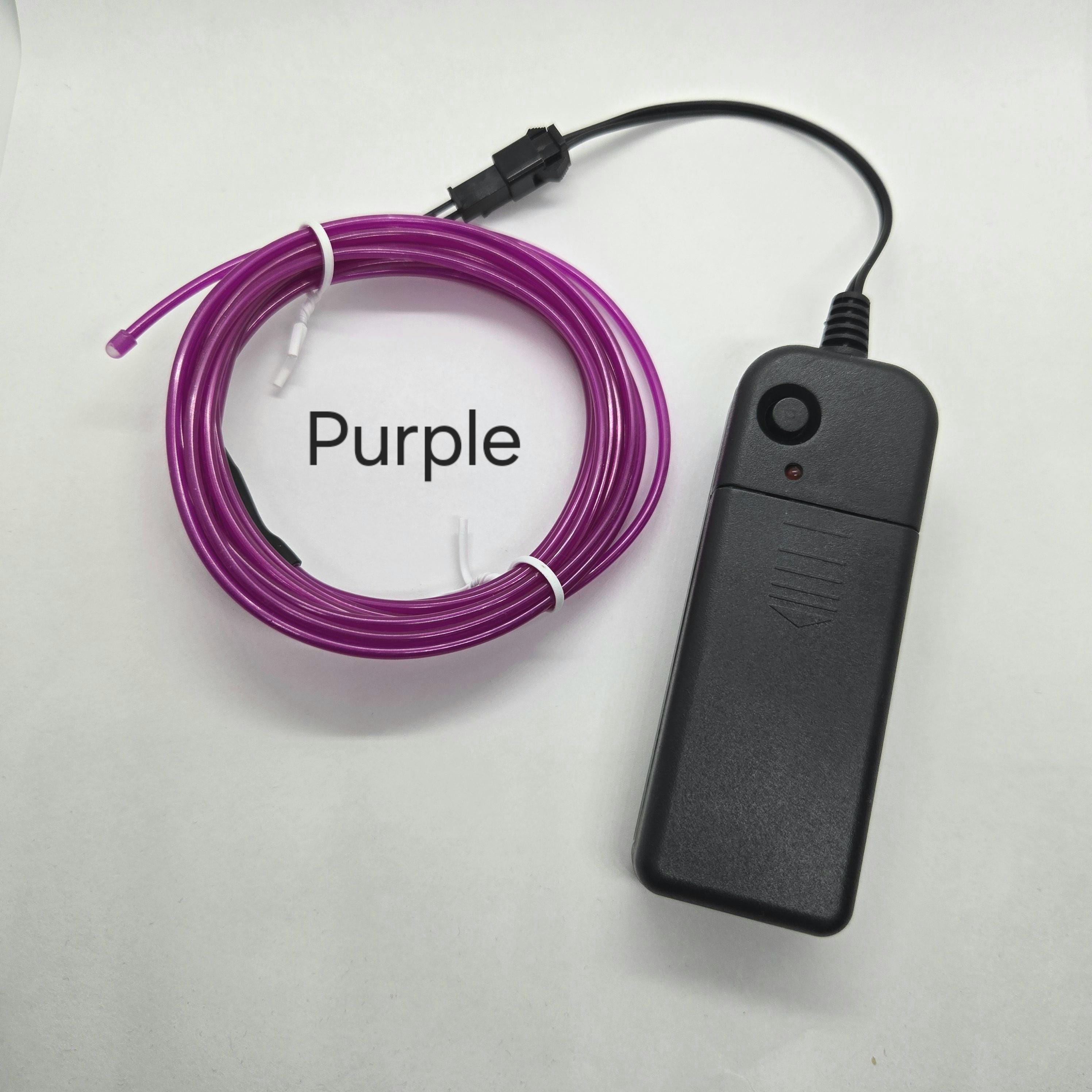 EL Light Wire (9FT) & Adapter - 8 Colors | Flexible Neon Flashing Light ...