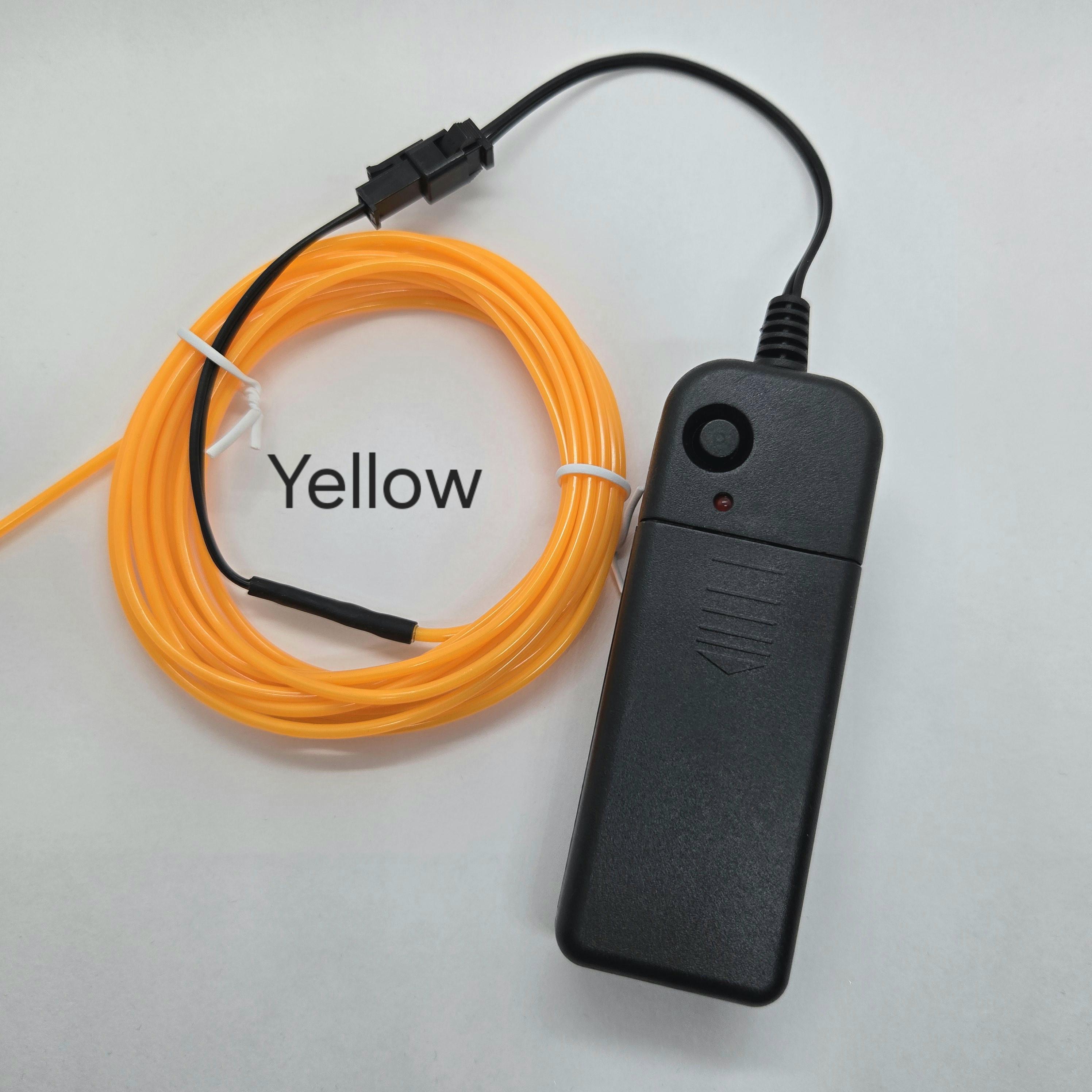 EL Light Wire (9FT) & Adapter - 8 Colors | Flexible Neon Flashing Light ...