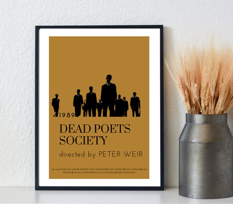 Dead Poets Society, Movie Wall Art, Iconic Quotes Poster - Etsy