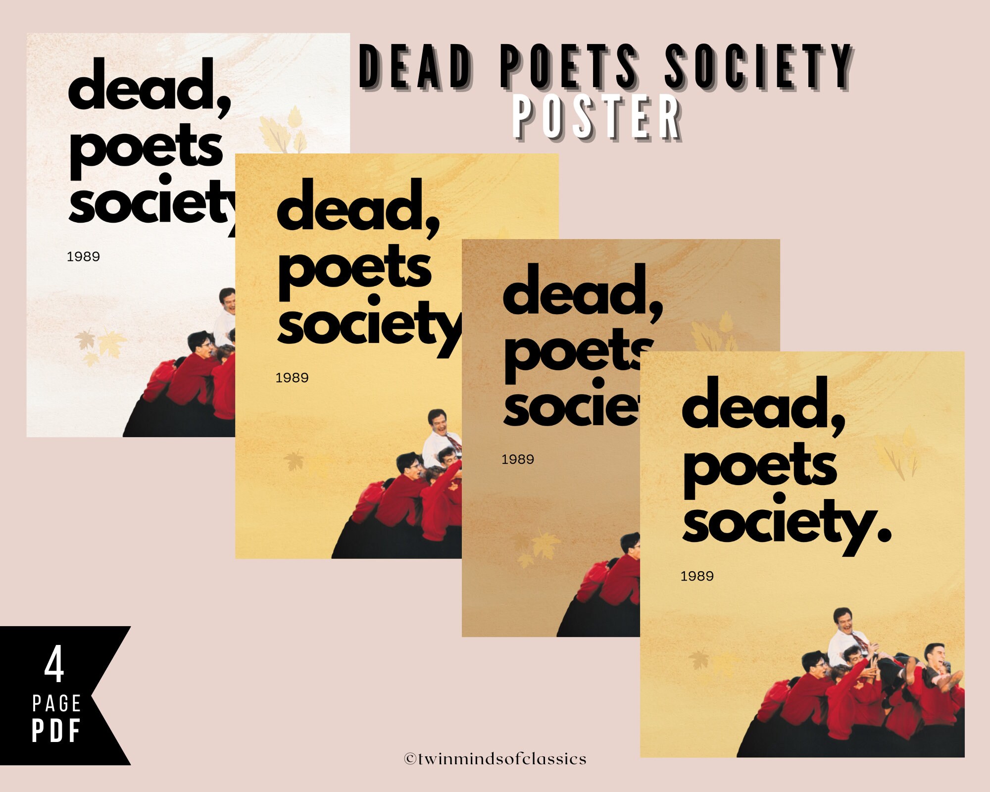 Dead Poets Society PACKAGE Printable - Etsy