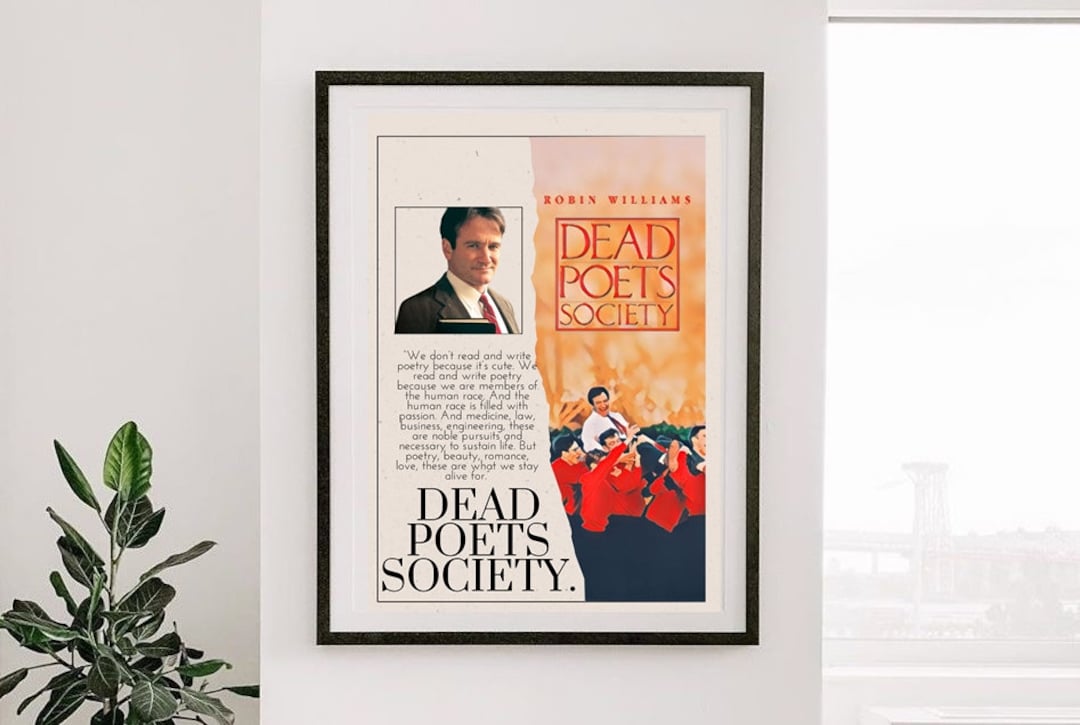 Dead Poets Society, Movie Wall Art, Iconic Quotes Poster - Etsy