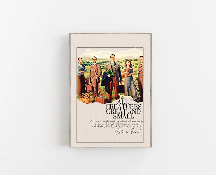 James Herriot Quote Poster, All Creatures Small Print (digital Download ...