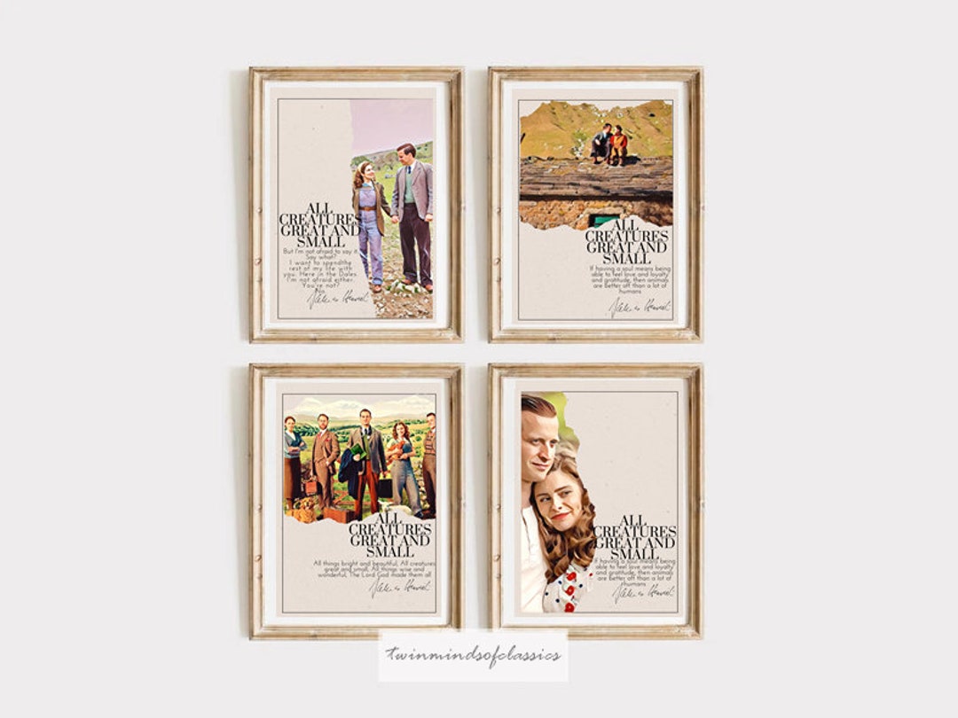 All Creatures Great and Small POSTER, Wall Art,james Herriot QUOTE ...