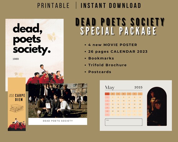 Dead Poets Society PACKAGE Printable - Etsy