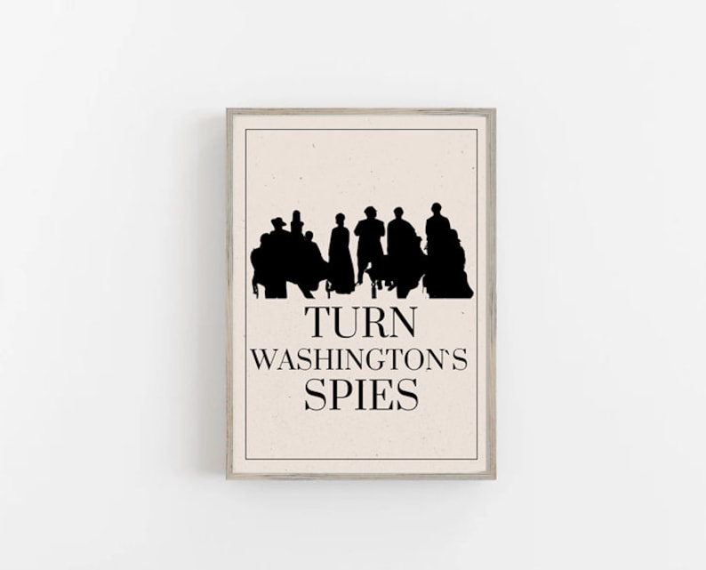 TURN Washington Spies, Wall Art, Printable, Movie POSTER - Etsy