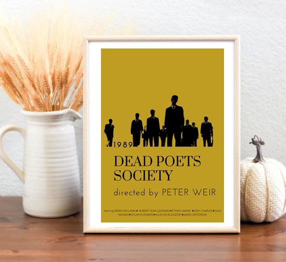 Dead Poets Society, Movie Wall Art, Iconic Quotes Poster - Etsy