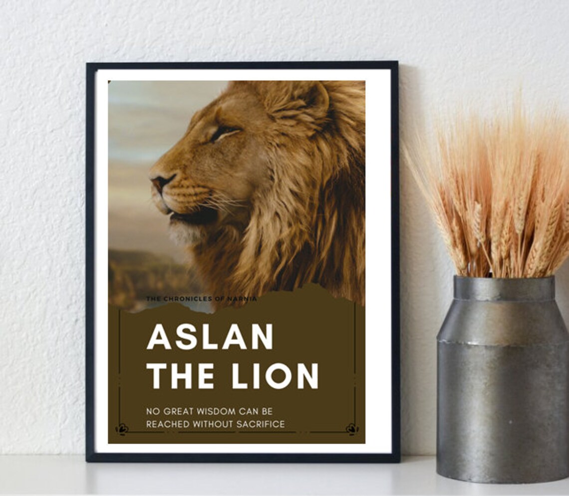 The Chronicles of Narnia, Movie Poster, Wall Art, Aslan the Lion ...