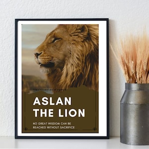 The Chronicles of Narnia, Movie Poster, Wall Art, Aslan the Lion ...