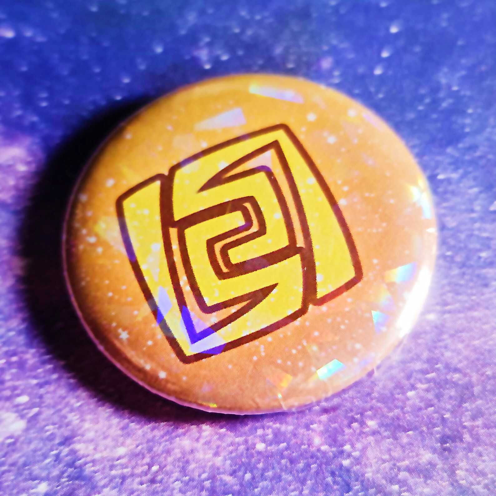 Holographic Genshin Element Pin Button Badges | Etsy