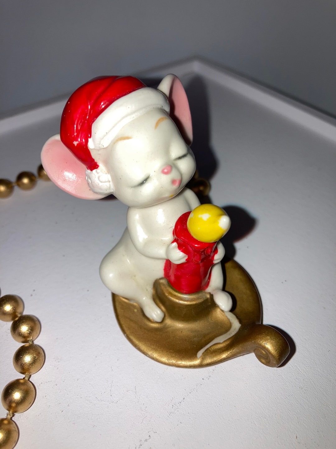 Vintage Mouse Ceramic Figurine Collectible Japan Mice Candle Rare HTF ...