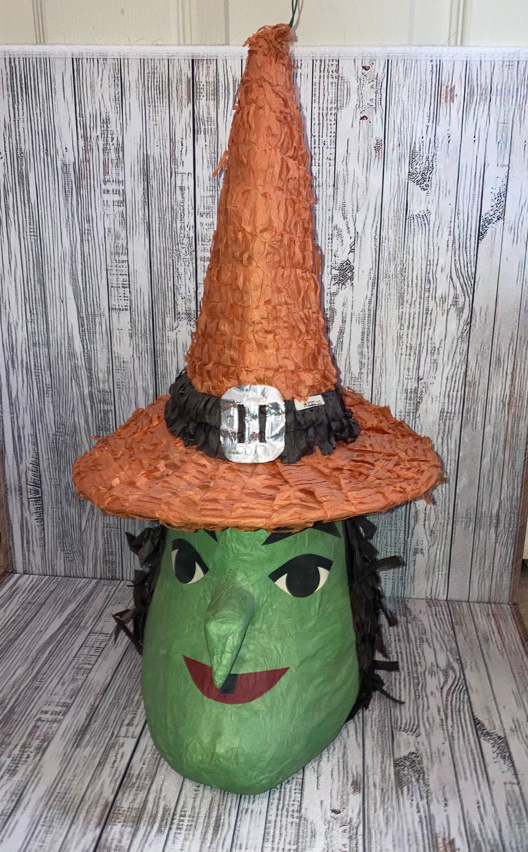 Vintage Halloween Piñata Witch Halloween Decor Vintage Decor Paper ...