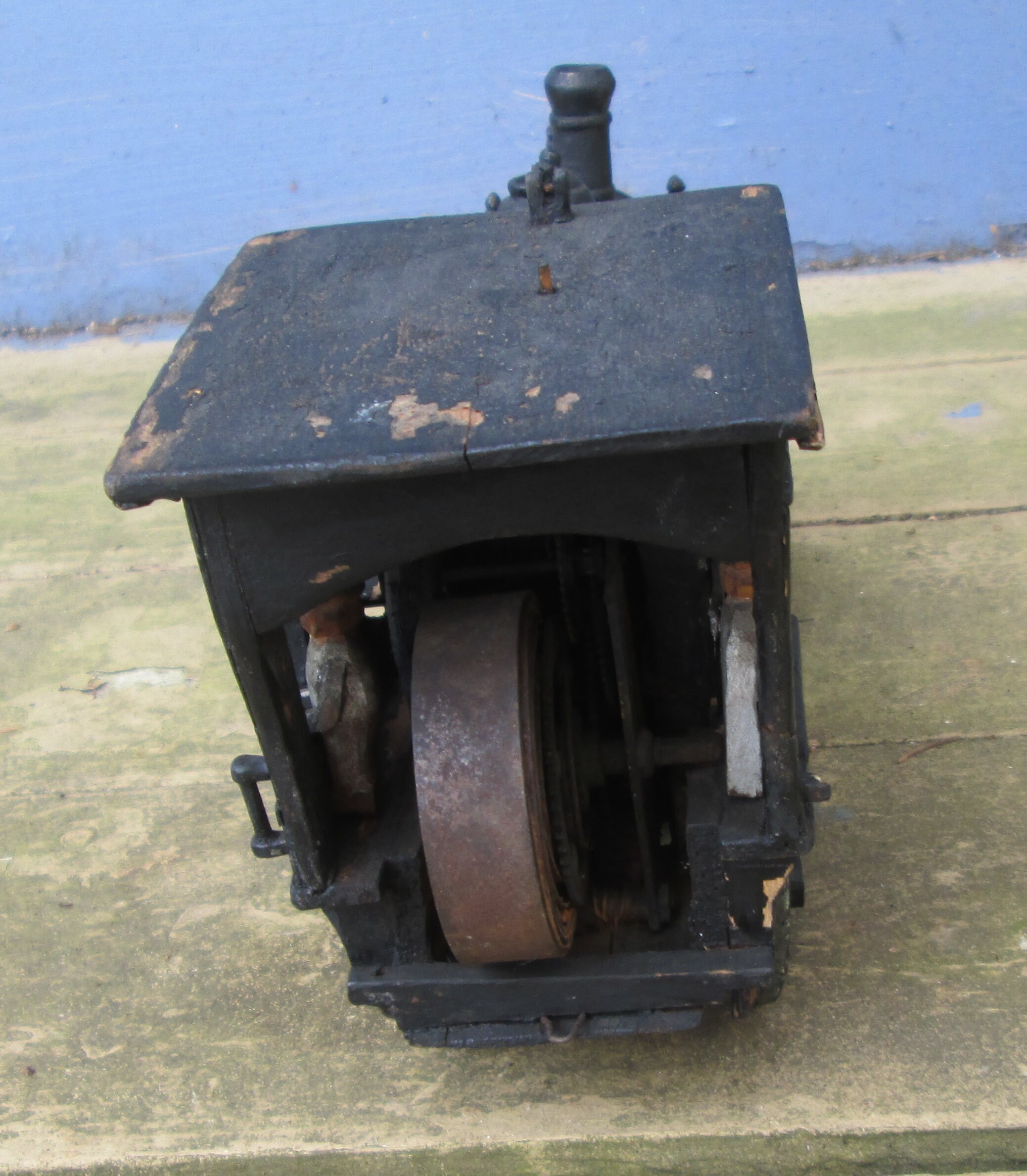 Vintage or Antique Prison Art (?) Detailed Locomotive W/ Clockwork ...