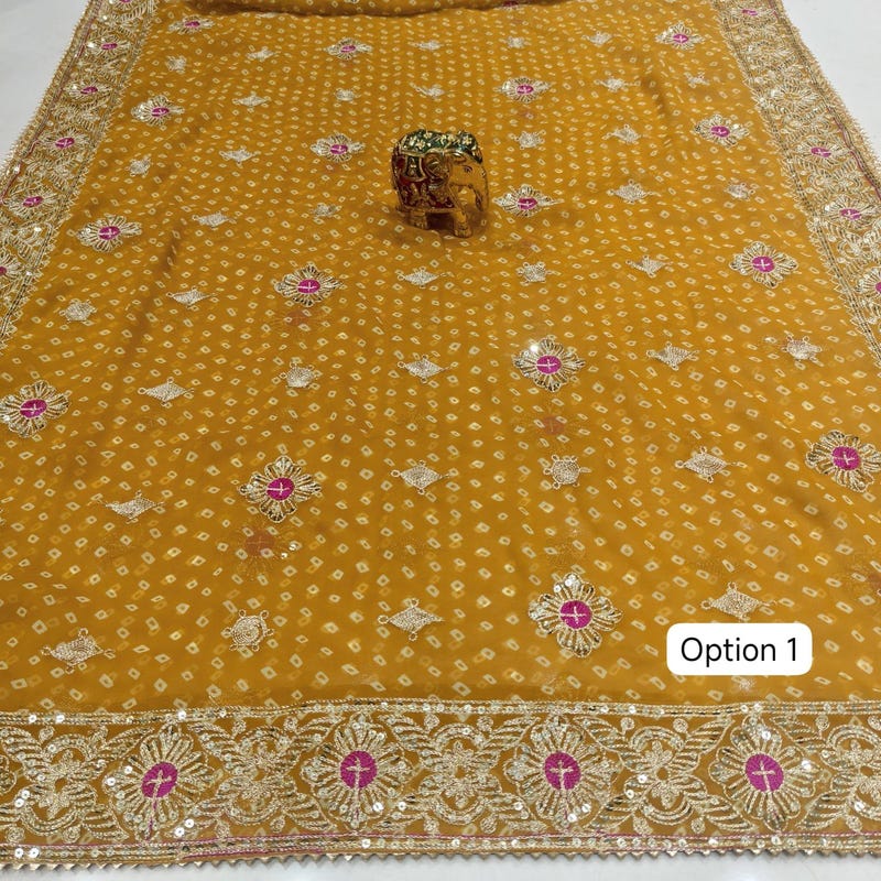 Vintage Dupatta Gold - Etsy