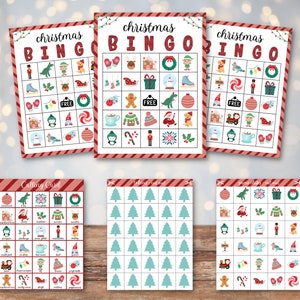 Christmas Bingo, Christmas Bingo Printable, Christmas Bingo Cards, Work ...