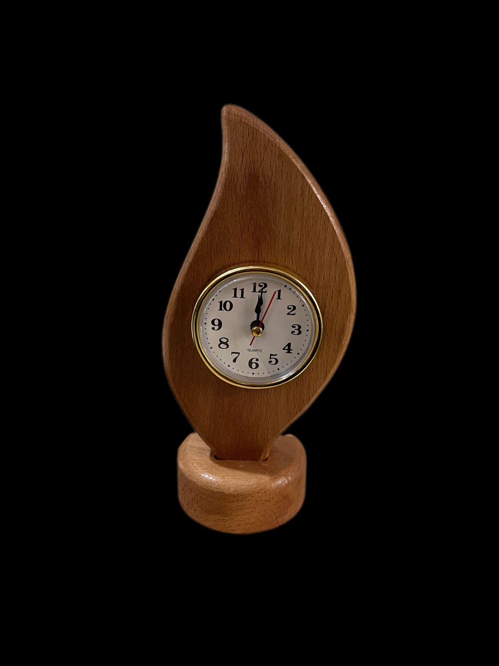 Tabletop Linear Metal Clock, Gold Desktop Silent Clock, Unique Desk ...