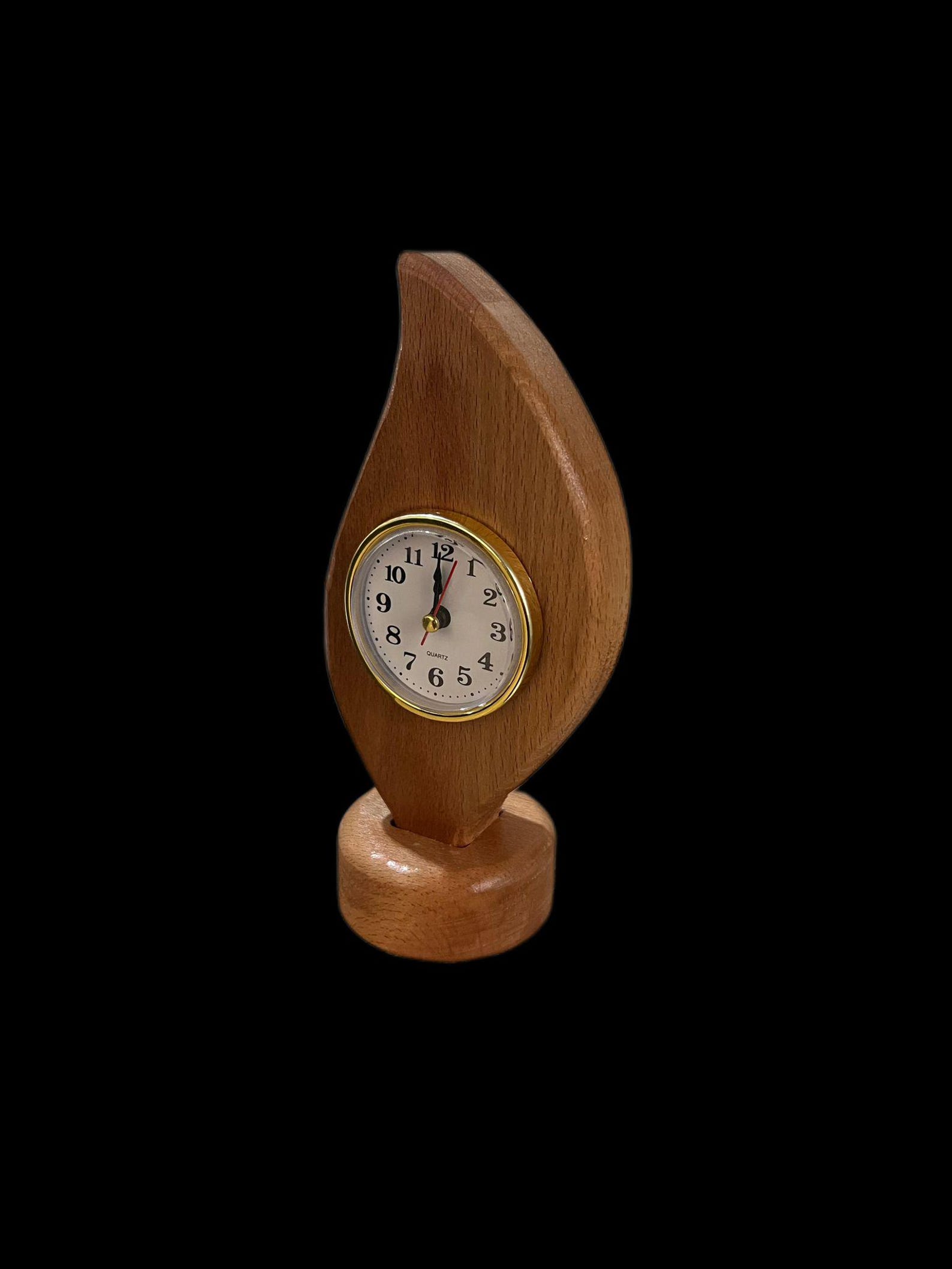 Tabletop Linear Metal Clock, Gold Desktop Silent Clock, Unique Desk ...