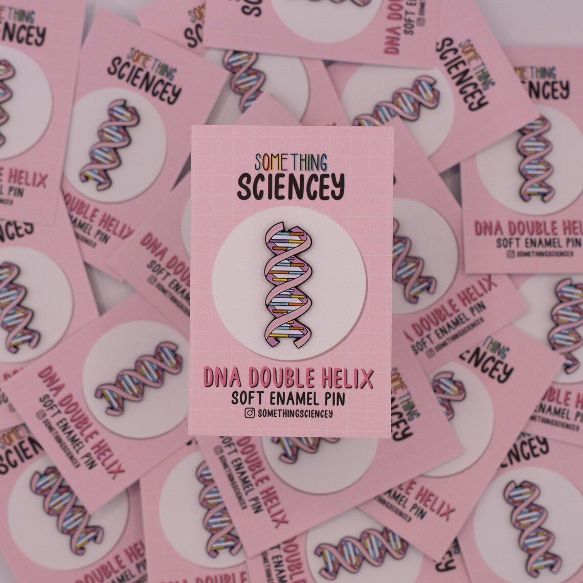 DNA Double Helix Soft Enamel Pin 35mm Biology Pin Science - Etsy
