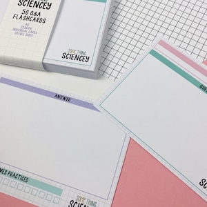 Q&A Flashcards - A6, 50, Double Sided, 250GSM - Bright, Colourful ...