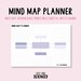 Mind Map Planner Sheets - Digital Download - 4 Colourways, A4, PDF ...