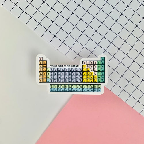 Periodic Table of the Elements Sticker Vinyl Sticker - Etsy UK