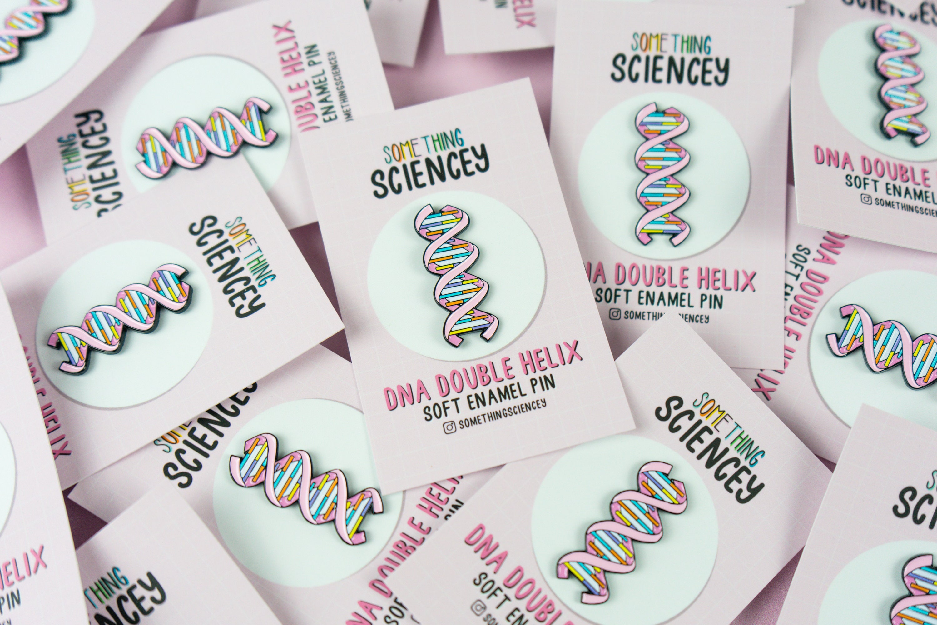 DNA Double Helix Soft Enamel Pin 35mm Biology Pin Science - Etsy