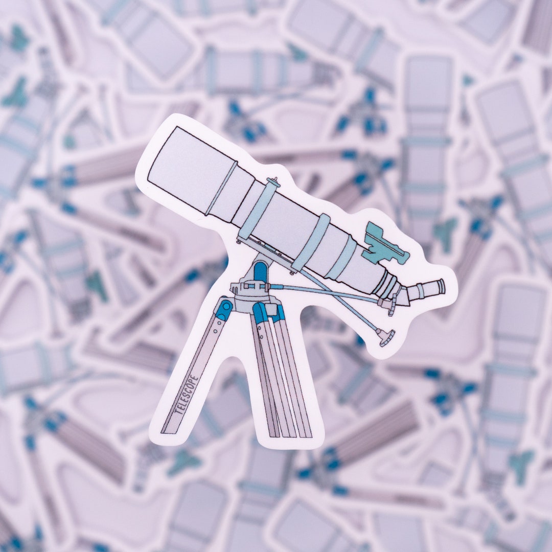 Telescope Waterproof Sticker Gloss Sticker, Astronomy, Physics, Space ...