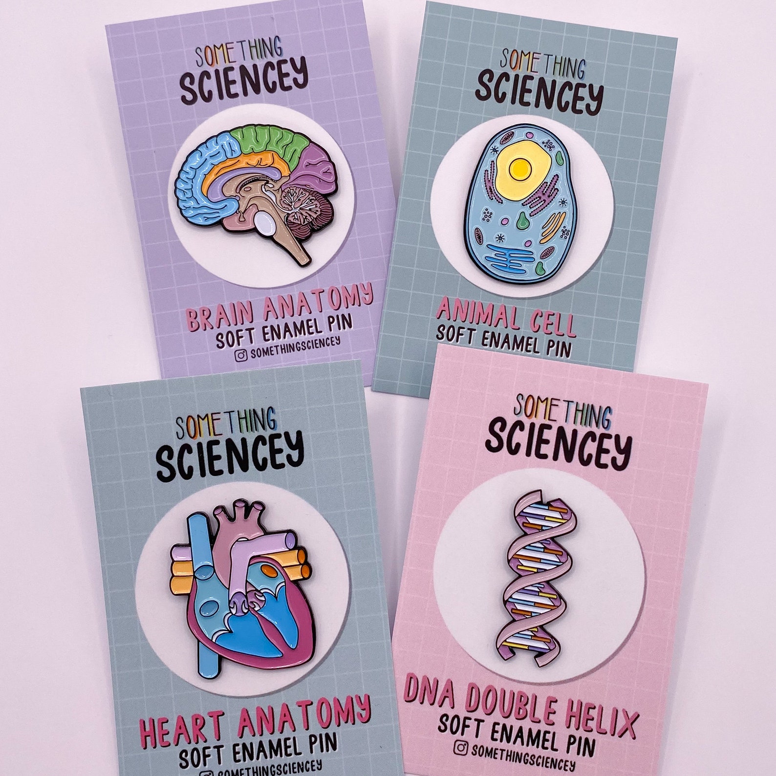 DNA Double Helix Soft Enamel Pin 35mm Biology Pin Science - Etsy