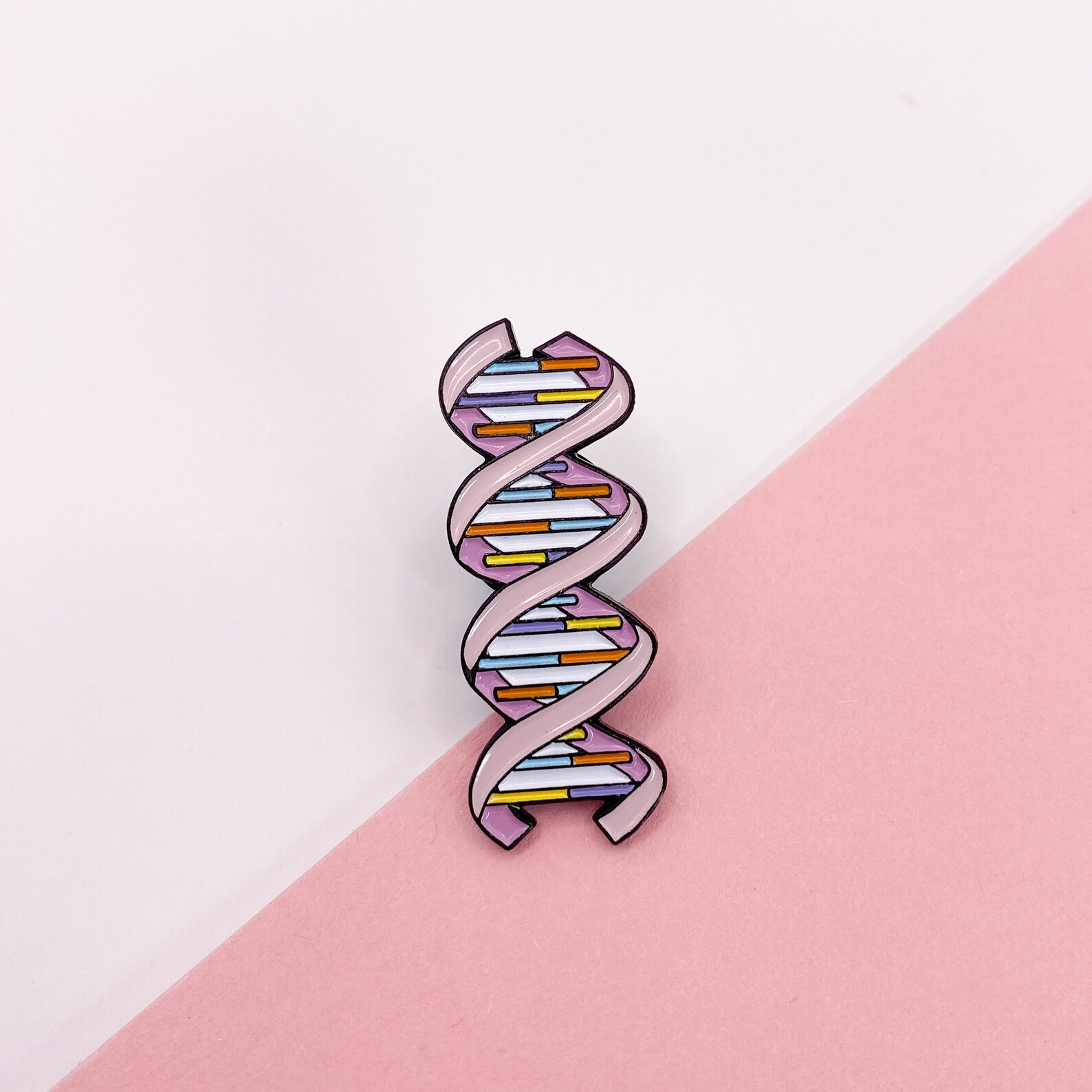 DNA Double Helix Enamel Pin – Biology, Genetics Gift (35mm) - Etsy