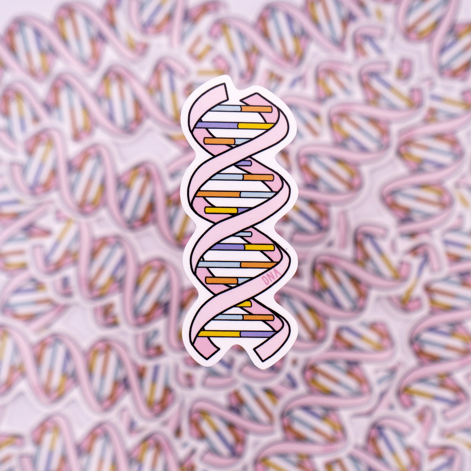 DNA Double Helix Waterproof Sticker - Biology, Genetics, Gift for ...
