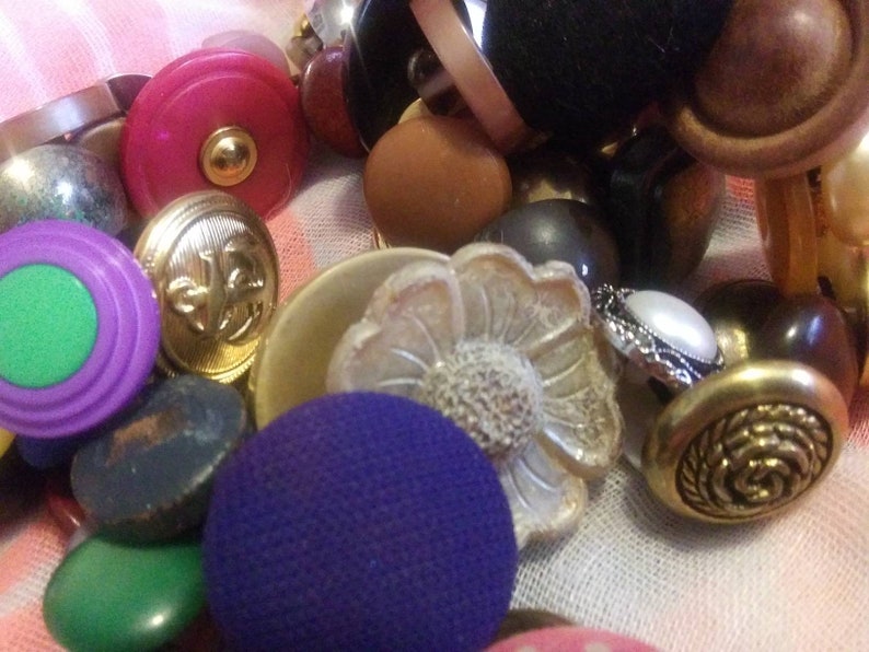 Vintage mini Button Charm String - Etsy