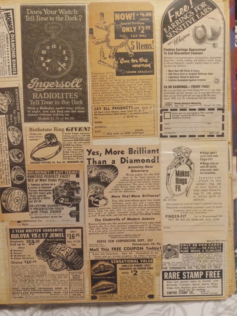 Vintage Filled Photo Album of Advertisemets - Etsy