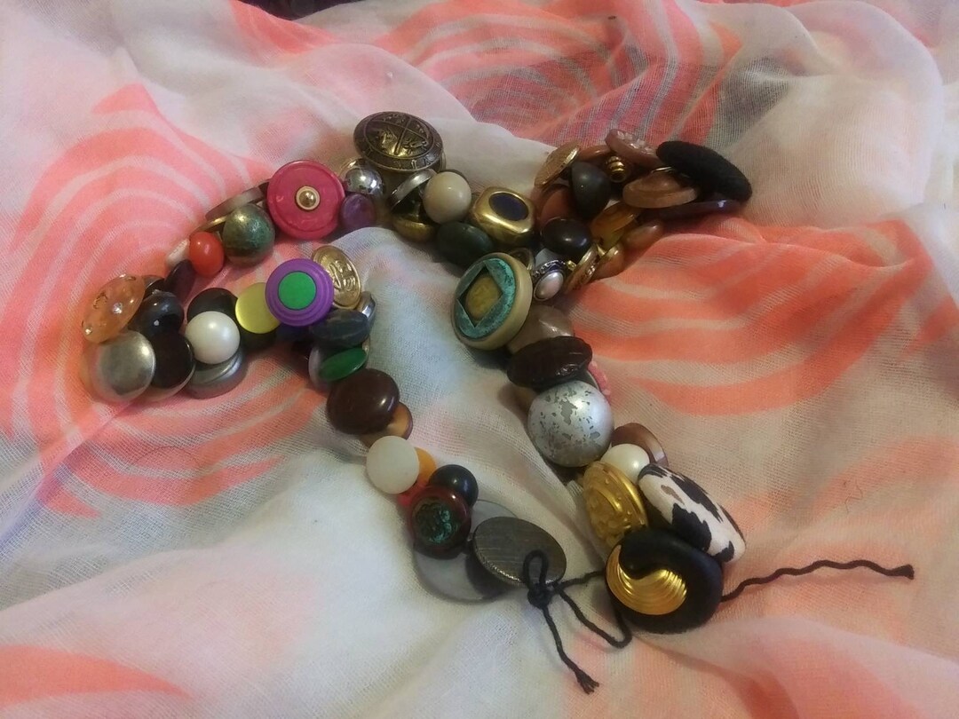 Vintage "mini" Button Charm String - Etsy