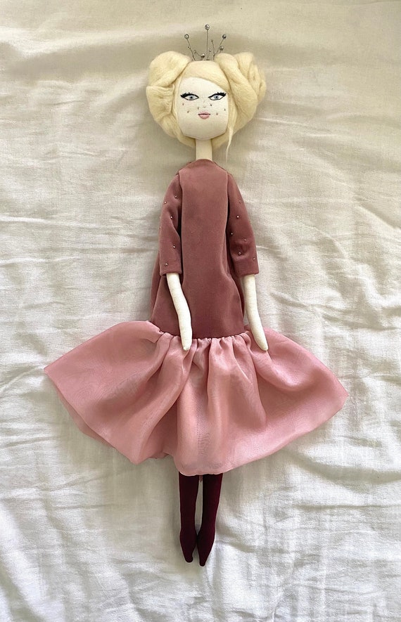 Art & Collectibles Unique handmade OOAK doll in collectible fabric ...