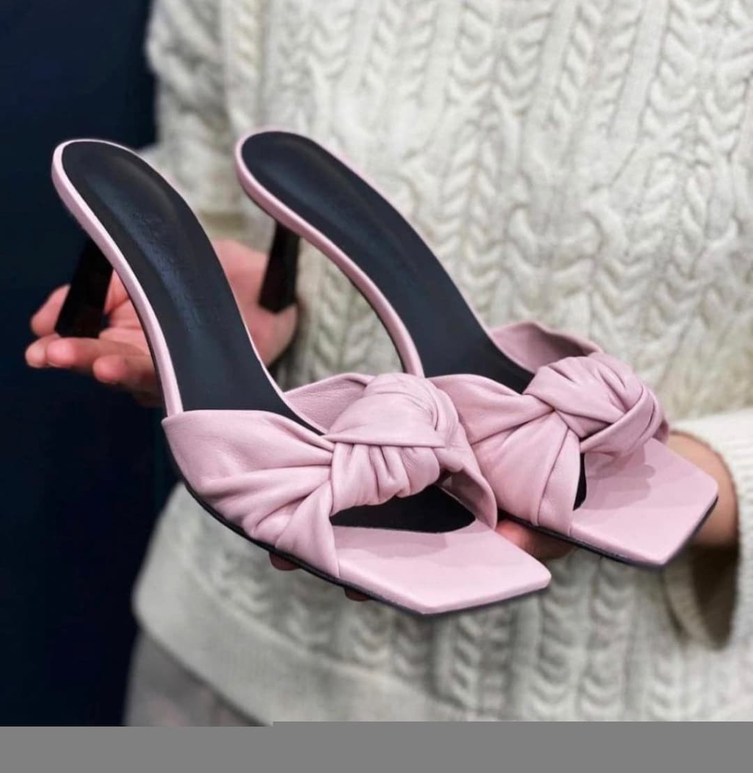 Summer Mules, Soft Leather Summer Mules Hand Made Mules, Natural ...