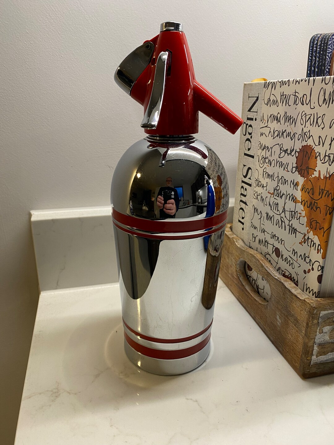 Soda Syphon Made by Sparklets Ltd. 1959 - 1966 SG2. Red & Chrome Finish ...